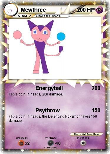Pokémon Mewthree 619 619 - Energyball - My Pokemon Card