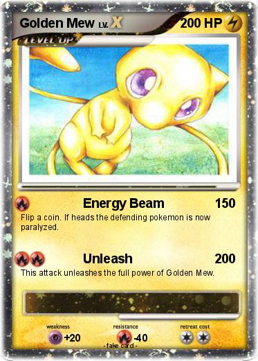 Pokémon Golden Mew 4 4 - Energy Beam - My Pokemon Card