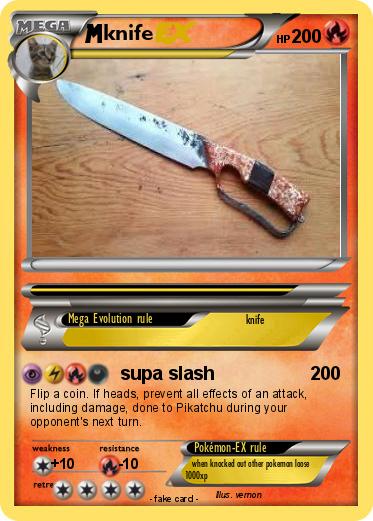Pokémon knife 200 200 - supa slash - My Pokemon Card