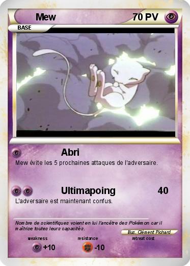 Pokémon Mew 1121 1121 - Abri - Ma carte Pokémon