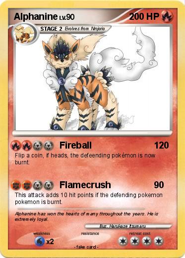 Pokémon Alphanine 2 2 - Fireball - My Pokemon Card