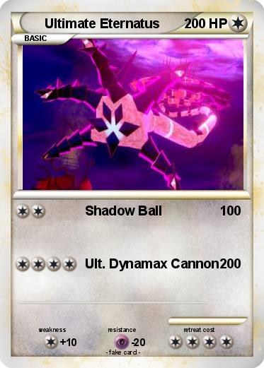 Pokémon Ultimate Eternatus - Shadow Ball - My Pokemon Card