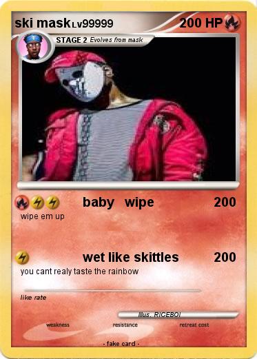 Pokémon ski mask 1 1 - baby wipe - My Pokemon Card