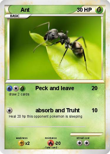 Pokémon Ant 126 126 - Peck and leave - My Pokemon Card
