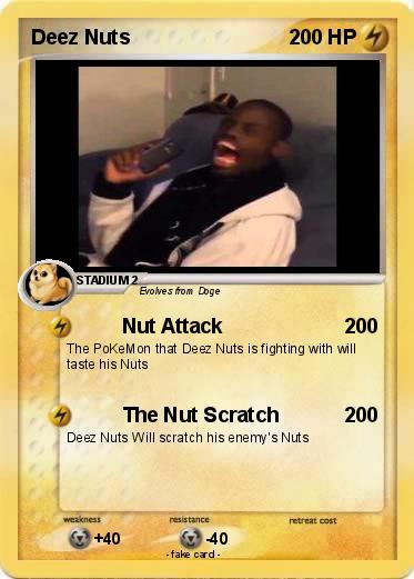 Pokémon Deez Nuts 189 189 - Nut Attack - Twoja własna karta pokemon