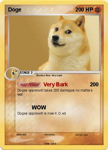 Pokémon Doge 420 420 - Very Bark - My Pokemon Card