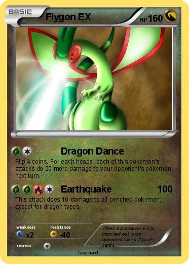 Pokémon Flygon EX 28 28 - Dragon Dance - My Pokemon Card