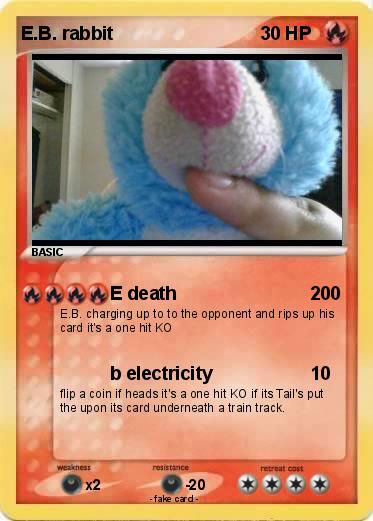 Pokémon E B rabbit - E death - My Pokemon Card