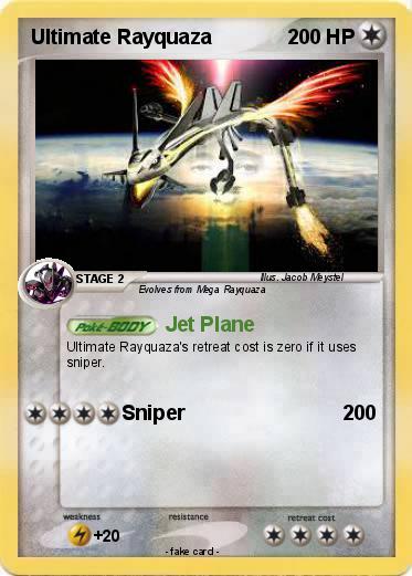 Pokémon Ultimate Rayquaza 24 24 - Jet Plane - My Pokemon Card