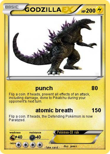 Pokémon GODZILLA 2703 2703 - punch - My Pokemon Card