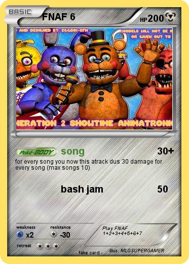 Pokémon FNAF 6 3 3 - song - My Pokemon Card