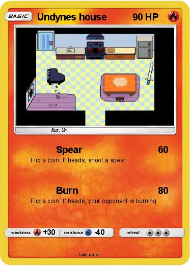 Pokémon Undynes house - Spear - My Pokemon Card