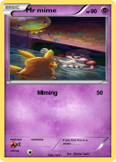 Pokémon Mr mime 155 155 - Miming - My Pokemon Card