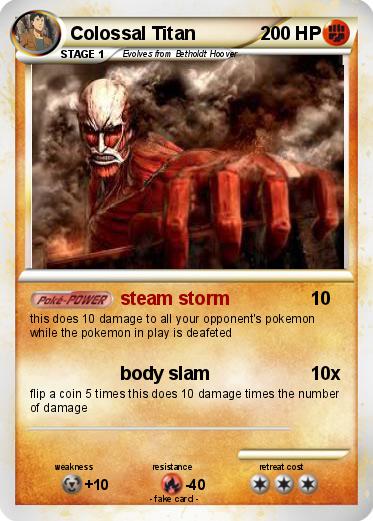Pokémon Colossal Titan 24 24 - steam storm - My Pokemon Card