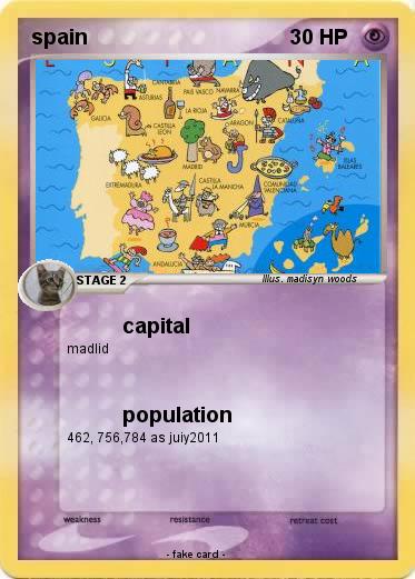 Pokémon spain langue spaish - capital - My Pokemon Card
