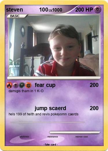 Pokémon steven 100 1 1 - fear cup - My Pokemon Card