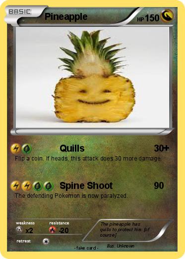 Pokémon Pineapple 70 70 - Quills - My Pokemon Card
