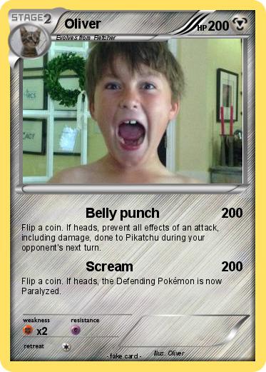 Pokémon Oliver 292 292 - Belly punch - My Pokemon Card