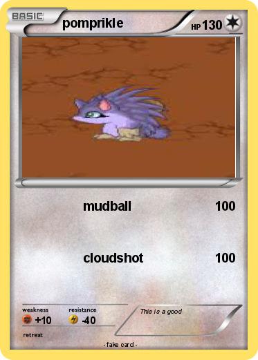 Pokémon pomprikle - mudball - My Pokemon Card