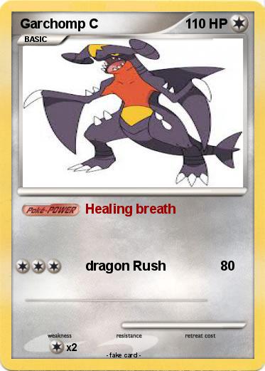 Pokémon Garchomp C 24 24 - Healing breath - My Pokemon Card