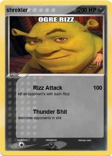 Pokémon shrekler 3 3 - Rizz Attack - My Pokemon Card