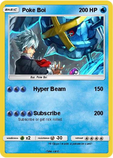 Pokémon Poke Boi - Hyper Beam - My Pokemon Card