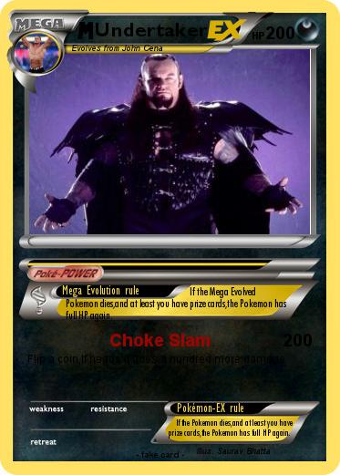 Pokémon Undertaker 994 994 - Choke Slam - My Pokemon Card