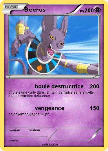 Pokémon Beerus 38 38 - boule destructrice - Ma carte Pokémon