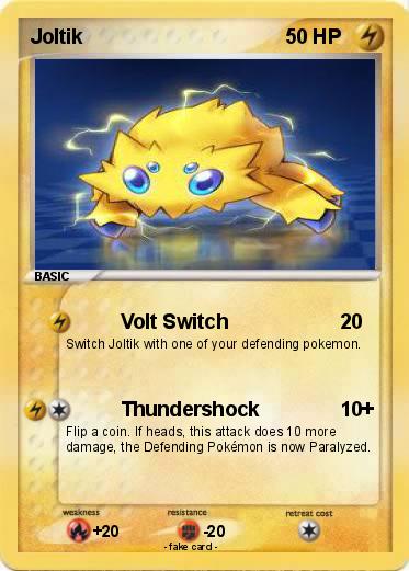 Pokémon Joltik 68 68 - Volt Switch - My Pokemon Card