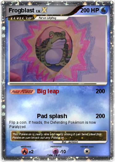 Pokémon Frogblast - Big leap - My Pokemon Card