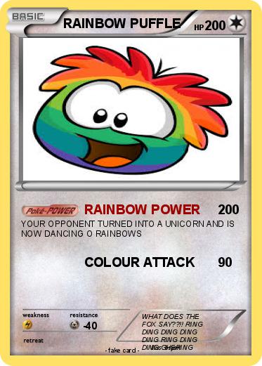 Pokémon RAINBOW PUFFLE 73 73 - RAINBOW POWER - My Pokemon Card