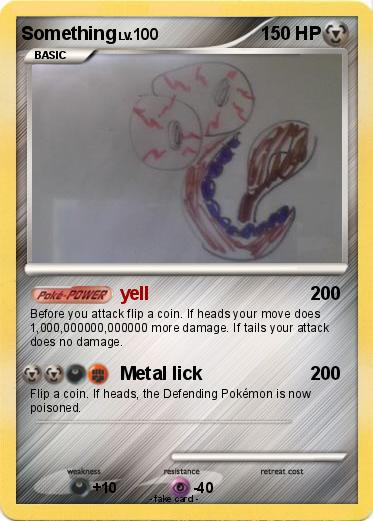 Pokémon Something 127 127 - yell - My Pokemon Card