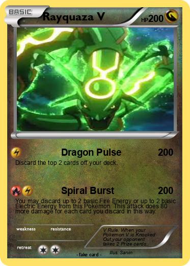 Pokémon Rayquaza V 7 7 - Dragon Pulse - My Pokemon Card