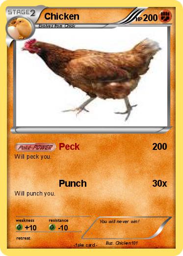 Pokémon Chicken 494 494 - Peck - My Pokemon Card