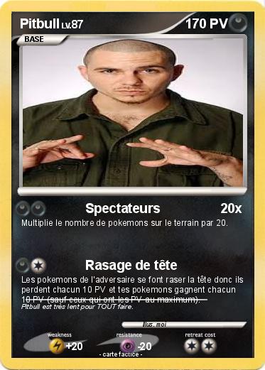 Pokémon Pitbull 30 30 - Spectateurs - Ma carte Pokémon