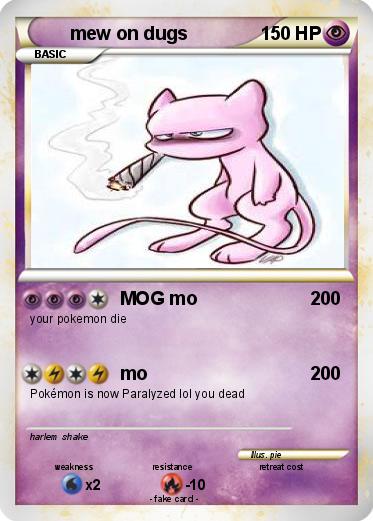 Pokémon mew on dugs - MOG mo - My Pokemon Card