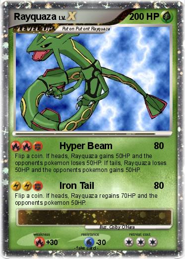 Pokémon Rayquaza 1866 1866 - Hyper Beam - My Pokemon Card