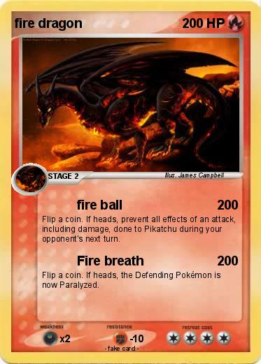 Pokémon fire dragon 776 776 - fire ball - My Pokemon Card