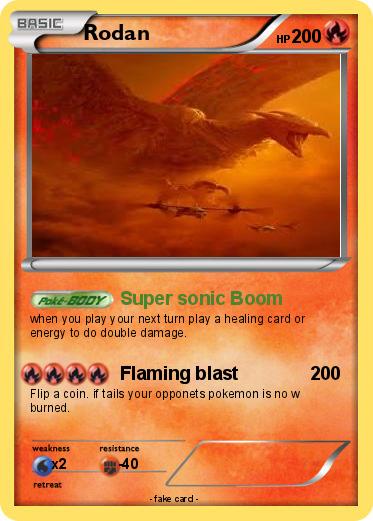 Pokémon Rodan 124 124 - Super sonic Boom - My Pokemon Card