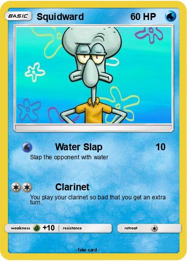 Pokémon Squidward 881 881 - Water Slap - My Pokemon Card