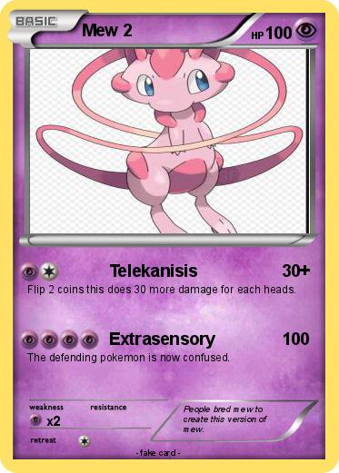 Pokémon Mew 2 53 53 - Telekanisis - My Pokemon Card