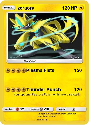 Pokémon zeraora 27 27 - Plasma Fists - My Pokemon Card