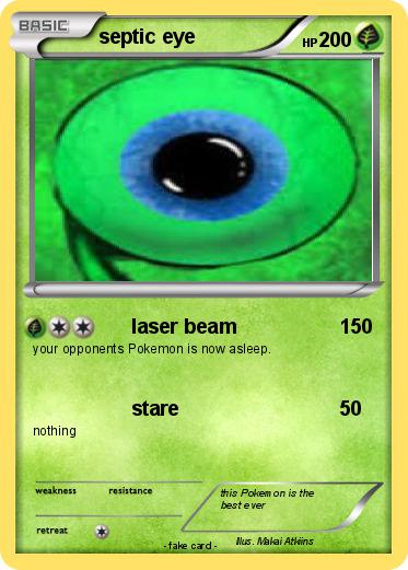 Pokémon septic eye 14 14 - laser beam - My Pokemon Card