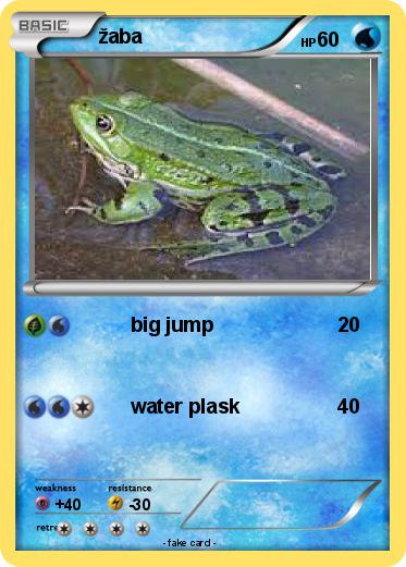 Pokémon zaba - big jump - My Pokemon Card