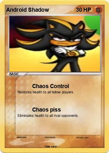 Pokémon Android Shadow 4 4 - Chaos Control - My Pokemon Card