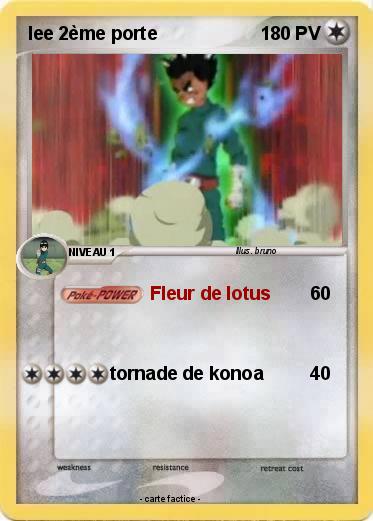Pokémon lee 2eme porte - Fleur de lotus - Ma carte Pokémon