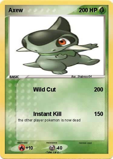 Pokémon Axew 249 249 - Wild Cut - My Pokemon Card