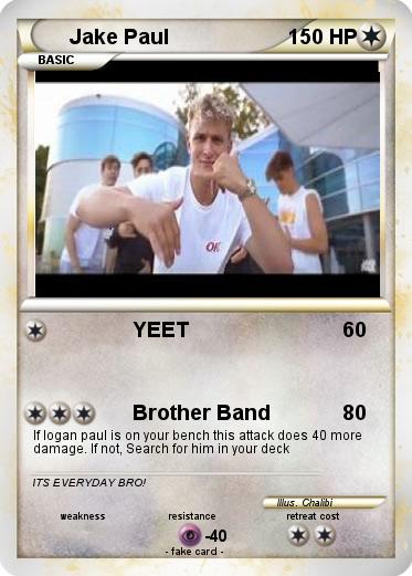 Pokémon Jake Paul 138 138 - YEET - My Pokemon Card