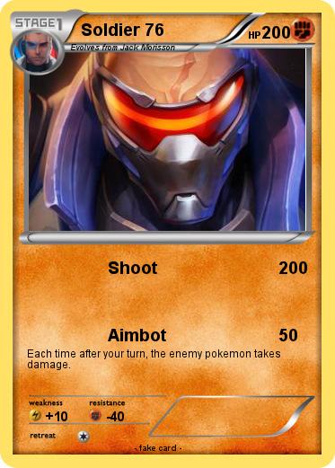 Pokémon Soldier 76 16 16 - Shoot - My Pokemon Card