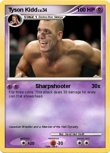Pokémon Tyson Kidd 7 7 - Sharpshooter - My Pokemon Card